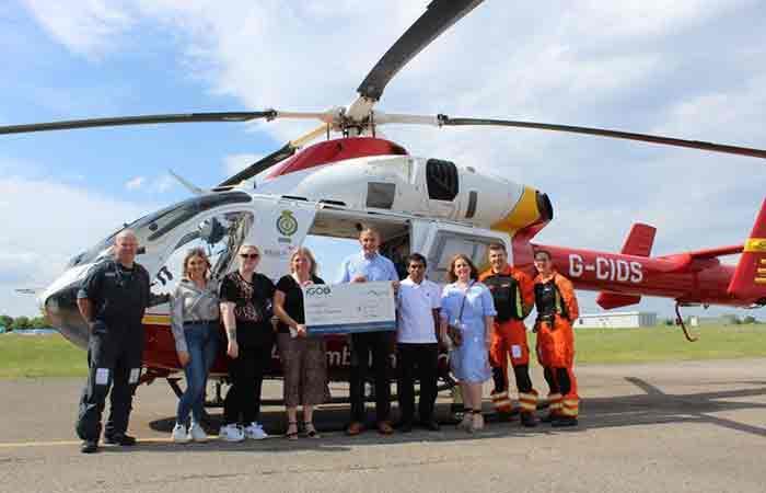 IGO4 donates £15,000 to air ambulance charity in honour of rescued ...